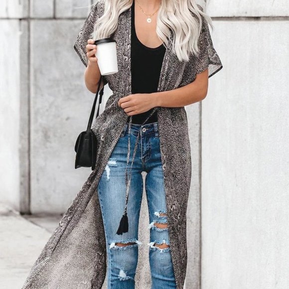 1982 by Ree L | Other | Snake Print Duster | Poshmark